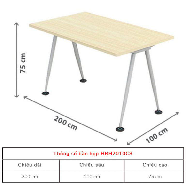7 Bàn họp chân sắt 2m, 2m4, 3m, 3m6 đẹp, mẫu mới - Freeship